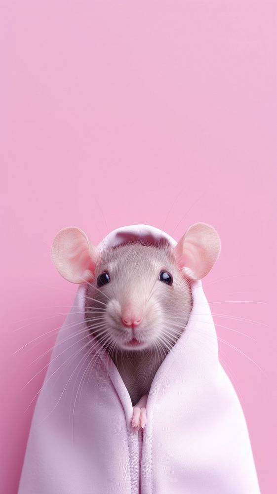 Pink aesthetic rat wallpaper mammal | Premium Photo - rawpixel