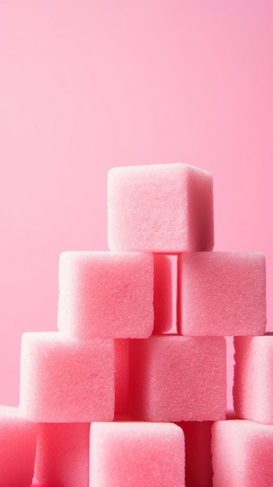 Pink aesthetic sugar cube wallpaper | Free Photo - rawpixel