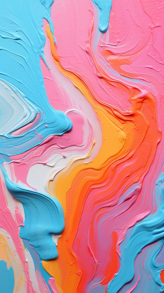 Funky color acrylic texture abstract | Premium Photo - rawpixel
