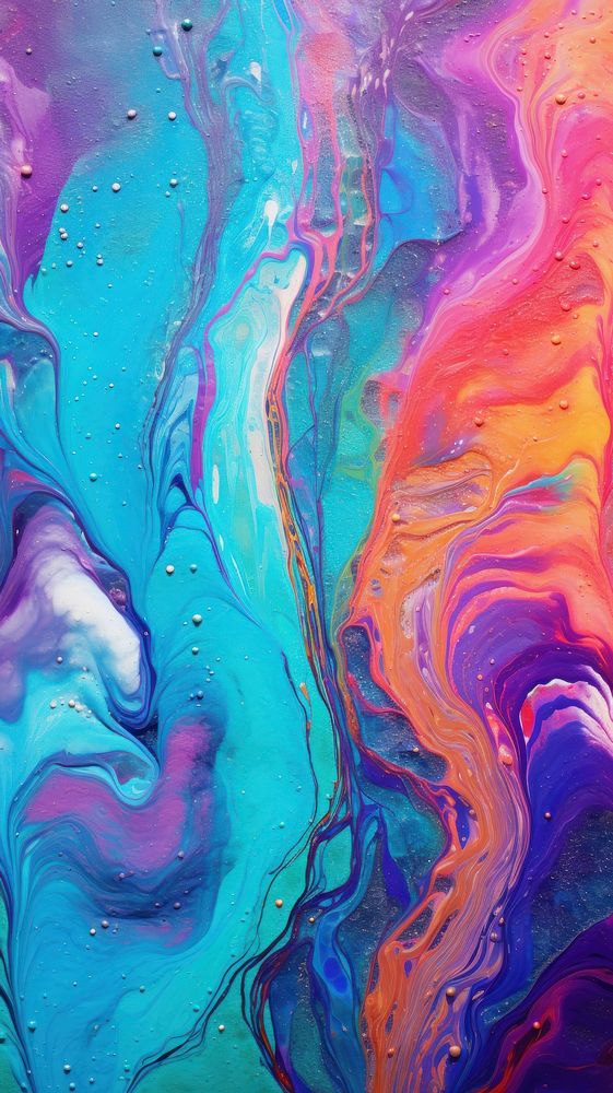 Funky color acrylic texture abstract | Premium Photo - rawpixel