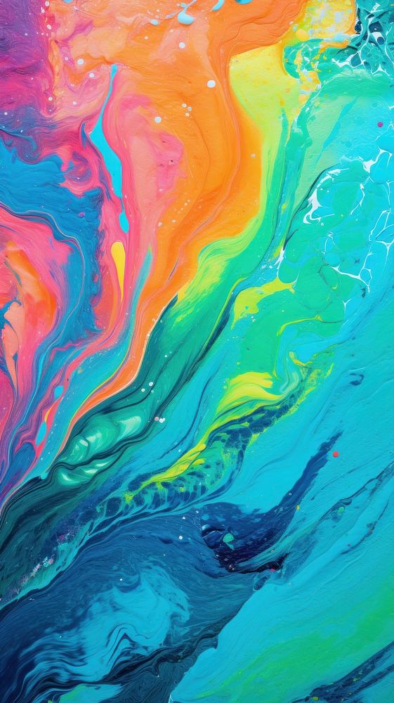 Funky color acrylic texture abstract | Free Photo - rawpixel