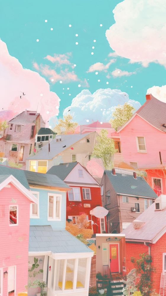 Buildings cute craft outdoors architecture | Premium Photo Illustration ...