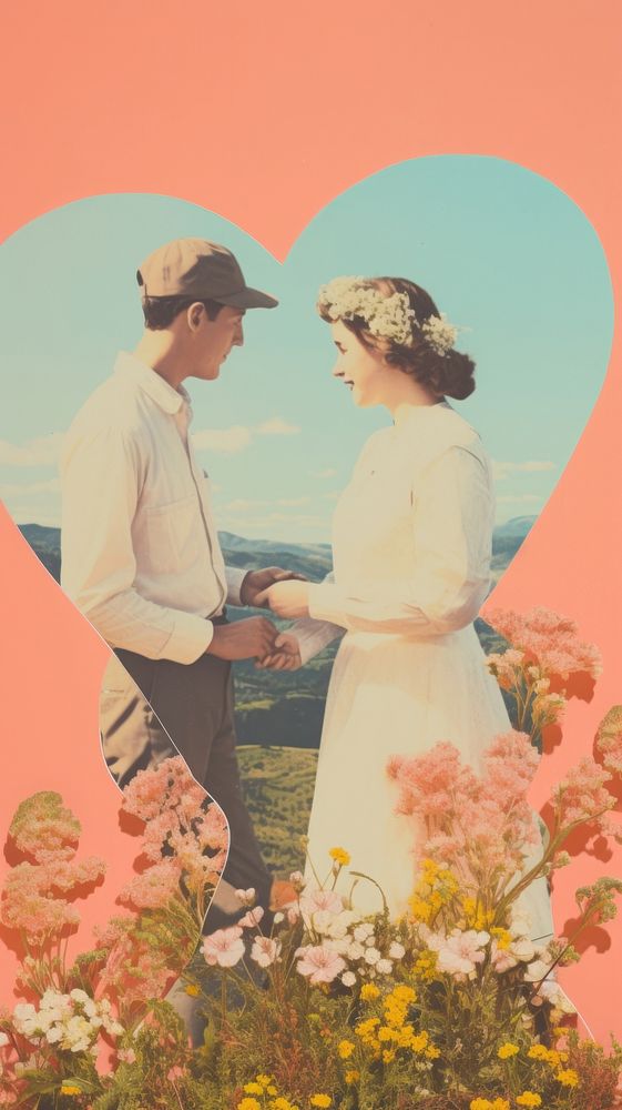 Couple shape heart nature outdoors | Premium Photo Illustration - rawpixel