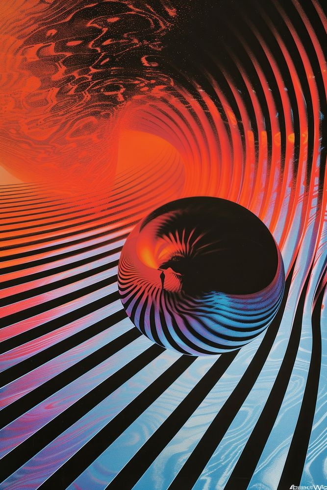 Doppler Effect abstract pattern spiral. | Free Photo Illustration ...