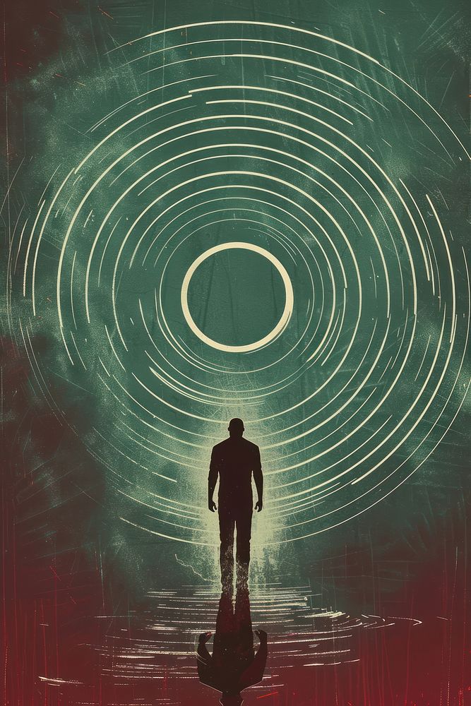 Doppler Effect poster adult illuminated. | Premium Photo Illustration ...