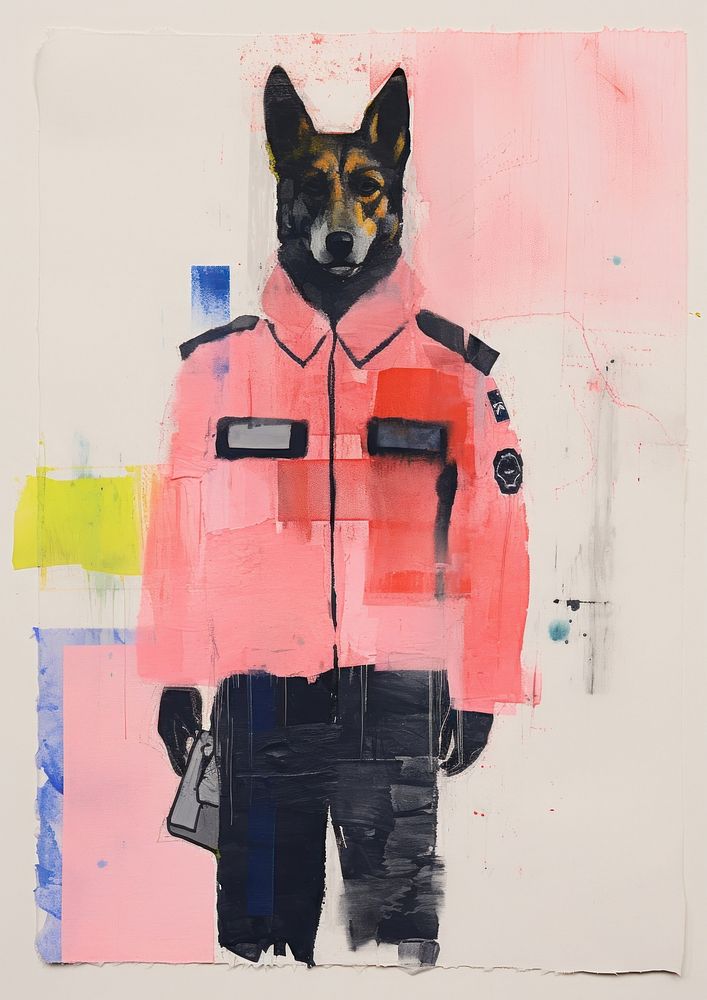 Police dog art painting animal. | Premium Photo Illustration - rawpixel