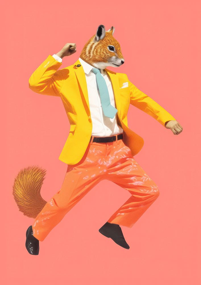 Squirrel person suit representation. | Free Photo Illustration - rawpixel