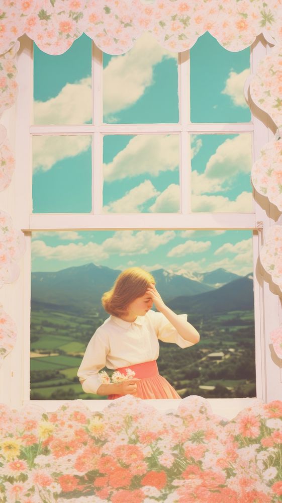 Window representation contemplation scrapbooking. | Free Photo ...