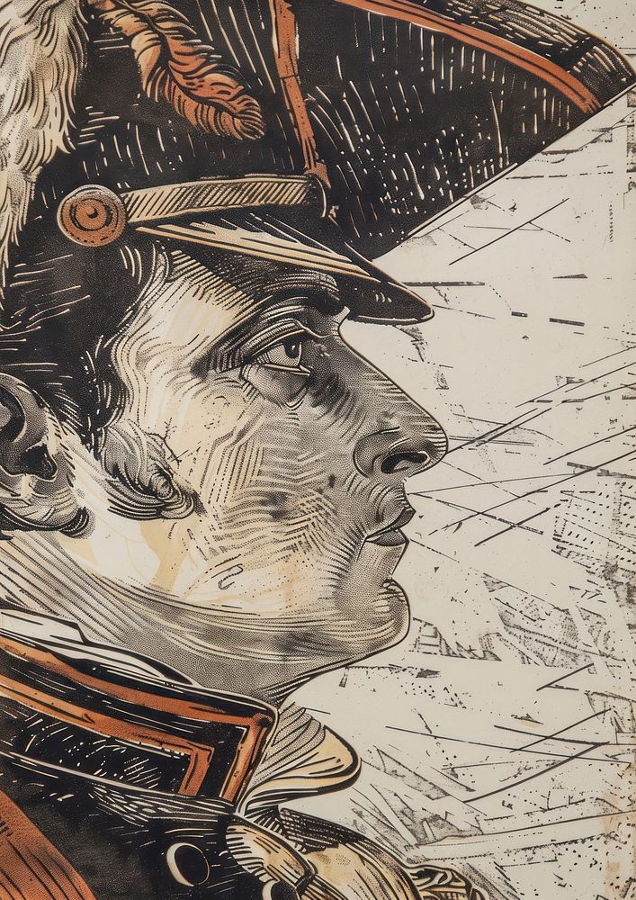 Napoleon painting drawing sketch. | Premium Photo Illustration - rawpixel