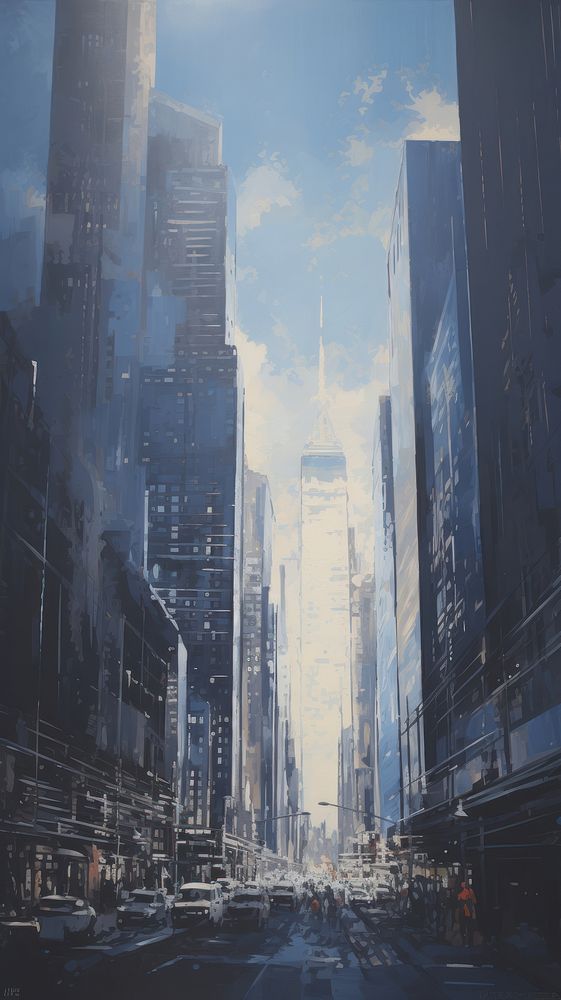 New york architecture cityscape building. | Free Photo Illustration ...