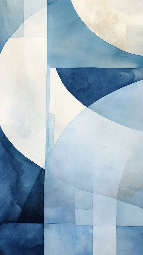 Blue abstract painting collage. | Premium Photo Illustration - rawpixel