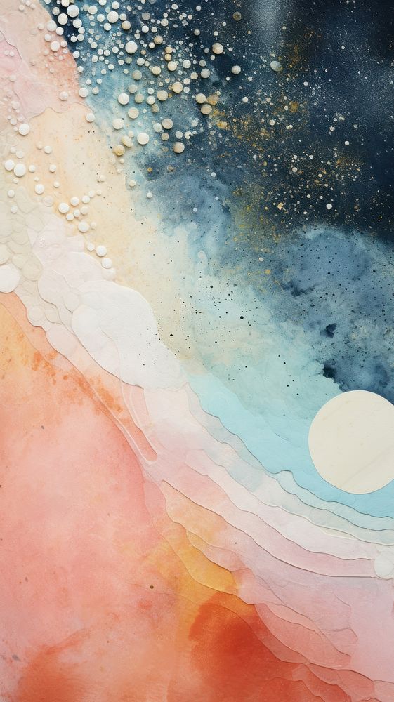 Galaxy abstract painting space. | Free Photo Illustration - rawpixel