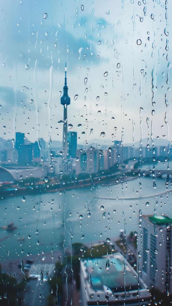 Rain scene landmark architecture landscape | Free Photo - rawpixel