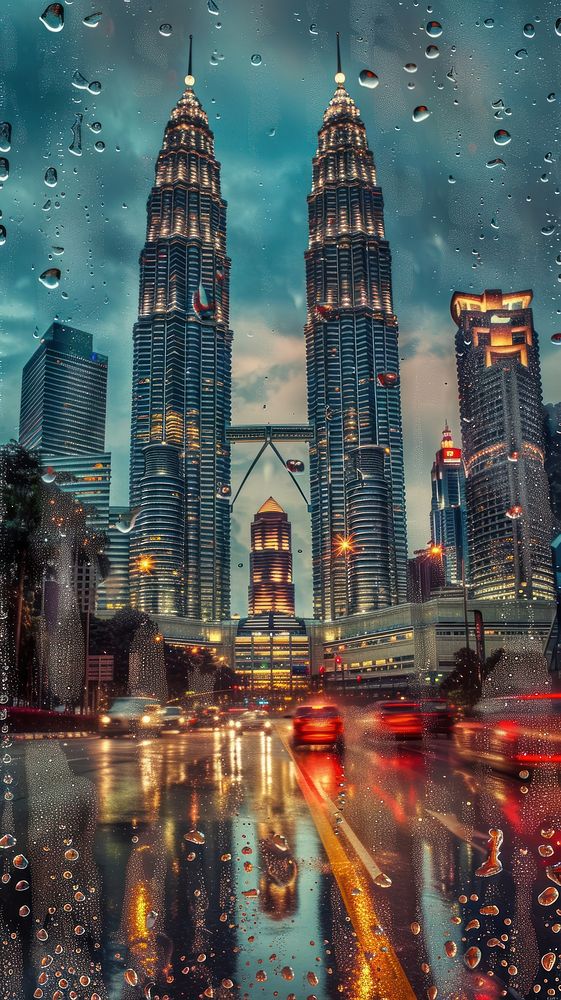 Rain scene landmark architecture landscape | Free Photo - rawpixel