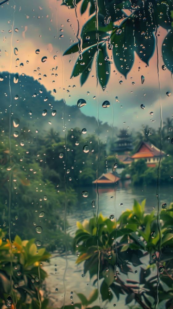 Rain architecture landscape outdoors. | Free Photo - rawpixel