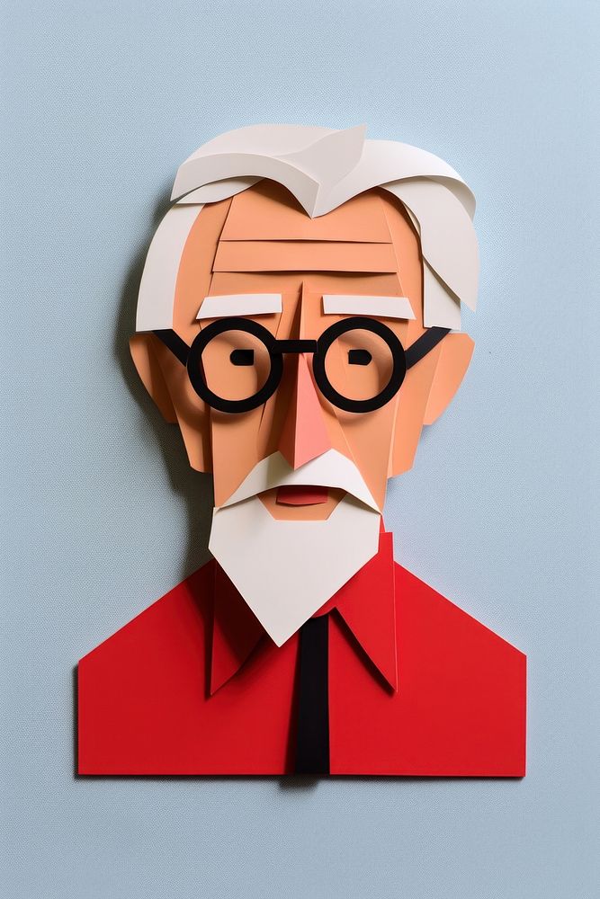 Old man art paper anthropomorphic | Free Photo Illustration - rawpixel