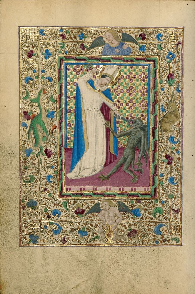 Saint Eligius Overpowering a Devil | Free Photo Illustration - rawpixel