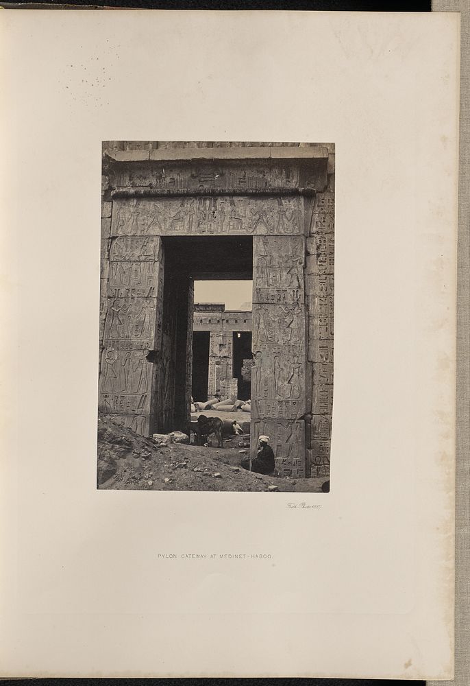 Pylon Gateway Medinet-Haboo Francis Frith | Free Photo - rawpixel