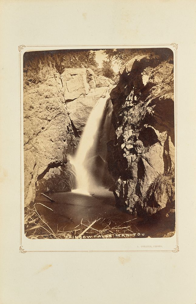 Rainbow Falls, Manitou Joseph Collier | Free Photo - rawpixel