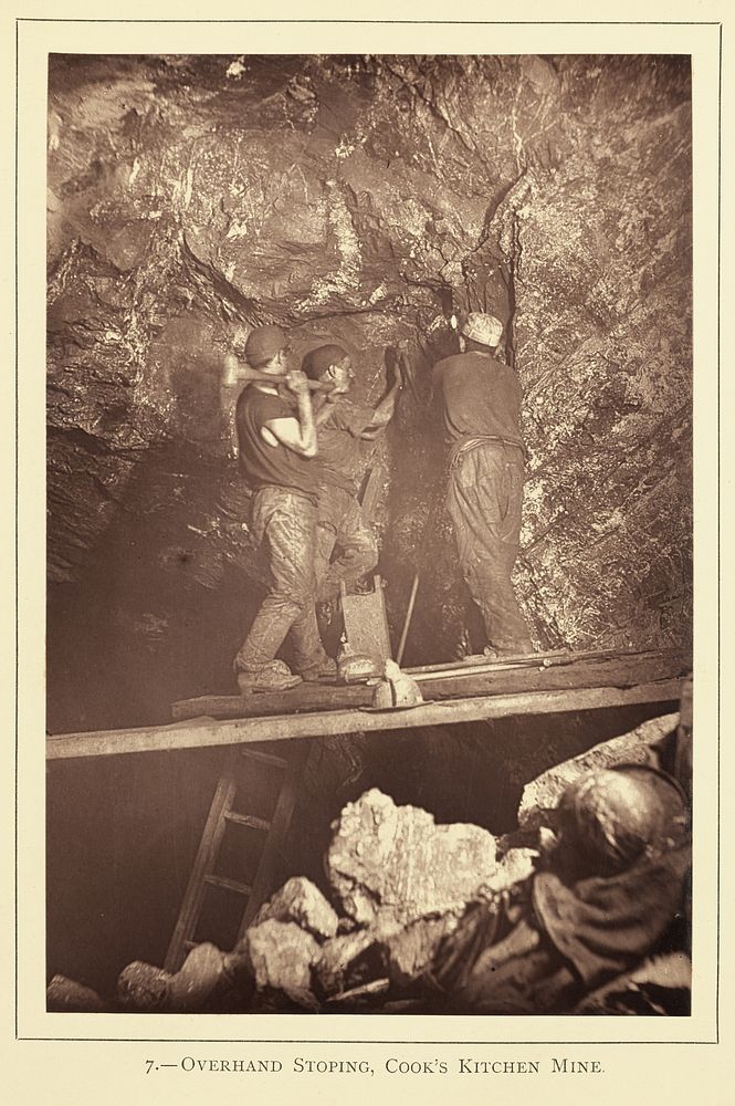 Overhand Stoping, Cook's Kitchen Mine | Free Photo Illustration - rawpixel