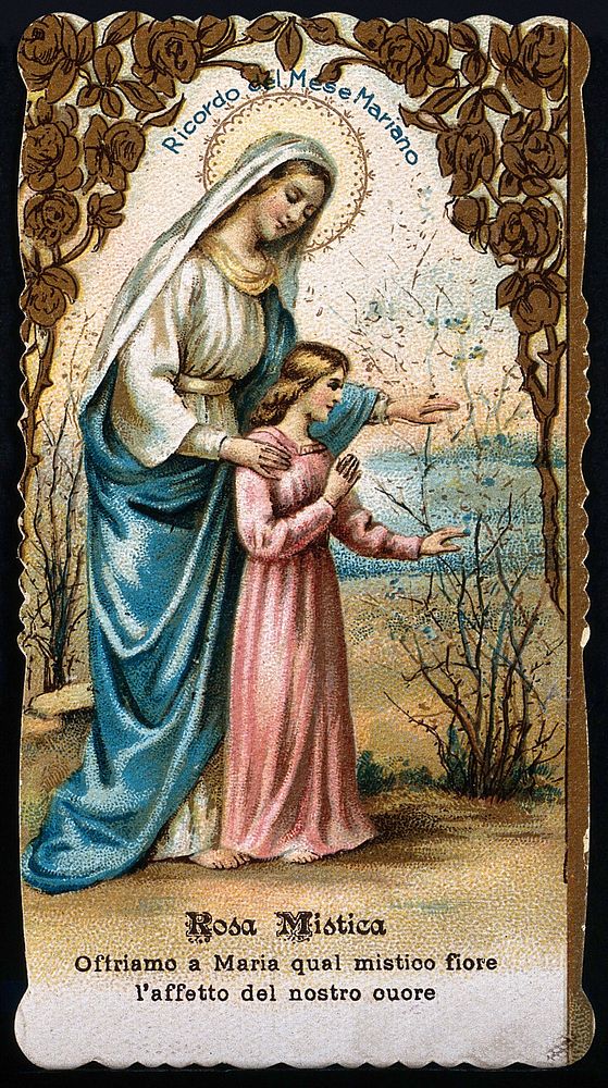 Saint Mary (the Blessed Virgin). | Free Photo Illustration - rawpixel