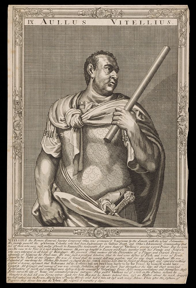 Vitellius, Emperor Rome. Line engraving | Free Photo Illustration ...