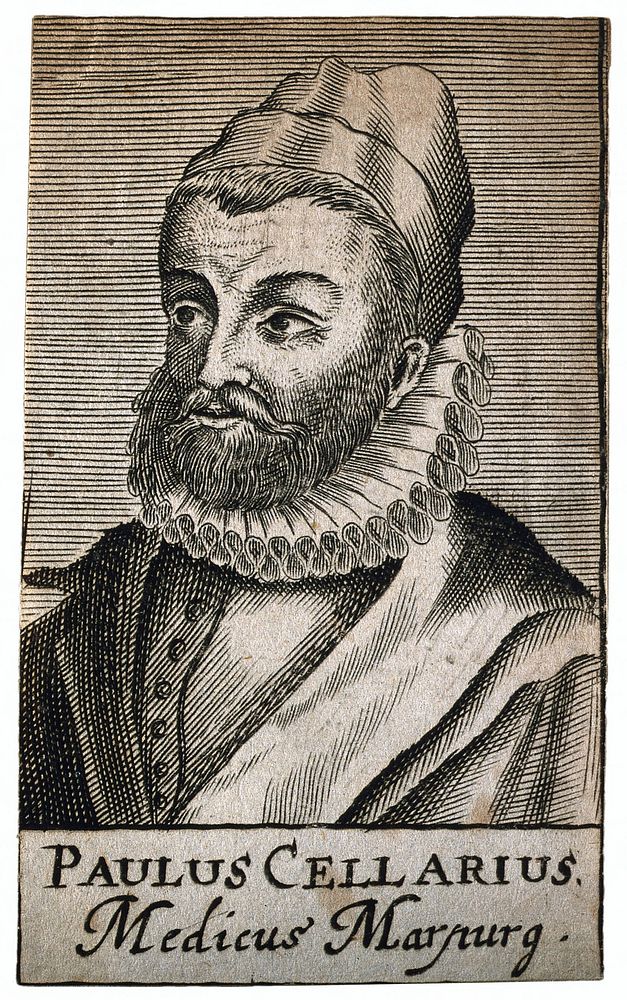 Paul Cellarius. Line engraving, 1688. | Free Photo Illustration - rawpixel