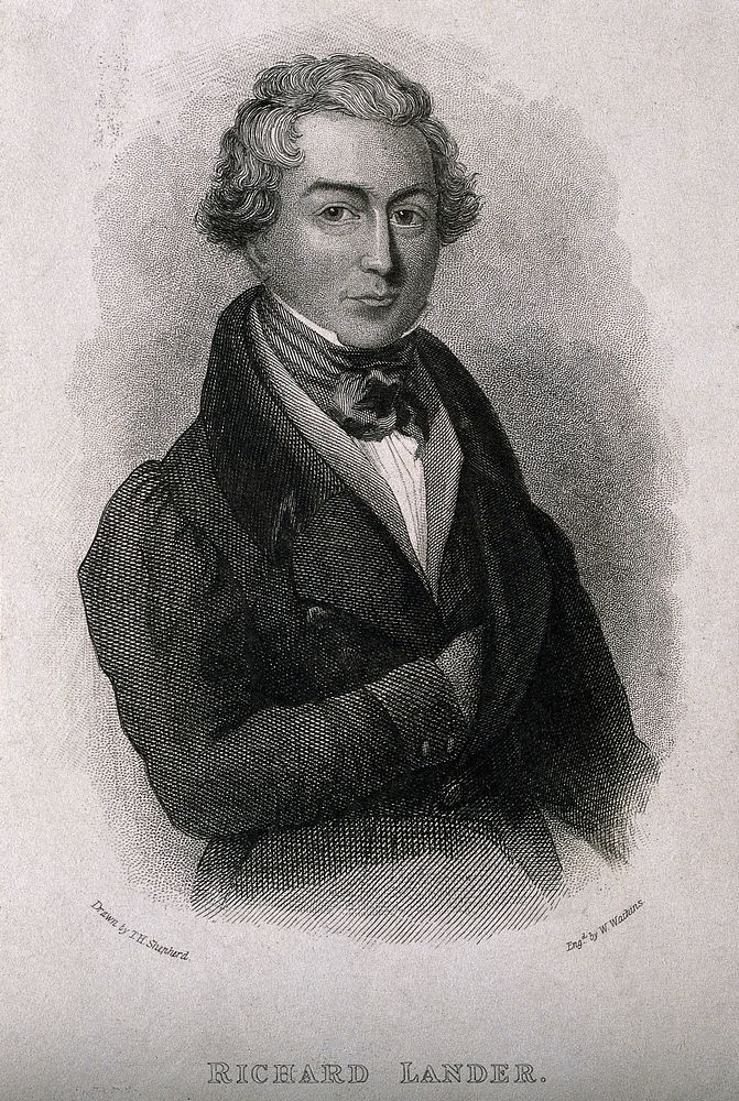 Richard Lemon Lander. Stipple engraving | Free Photo Illustration ...