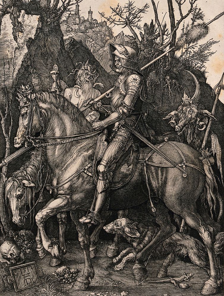 Death riding side side knight, | Free Photo Illustration - rawpixel