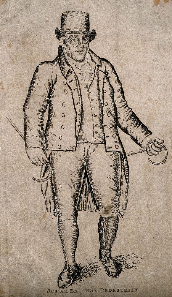 Josiah Eaton, long distance walker. | Free Photo Illustration - rawpixel