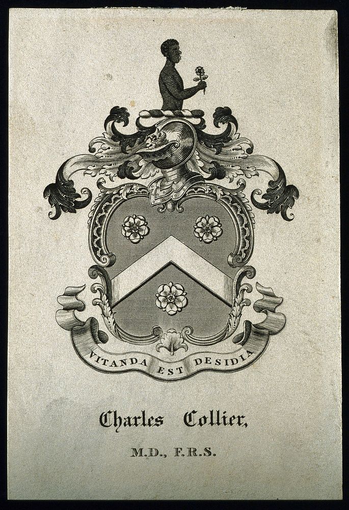 Charles Collier: his bookplate. Line | Free Photo Illustration - rawpixel