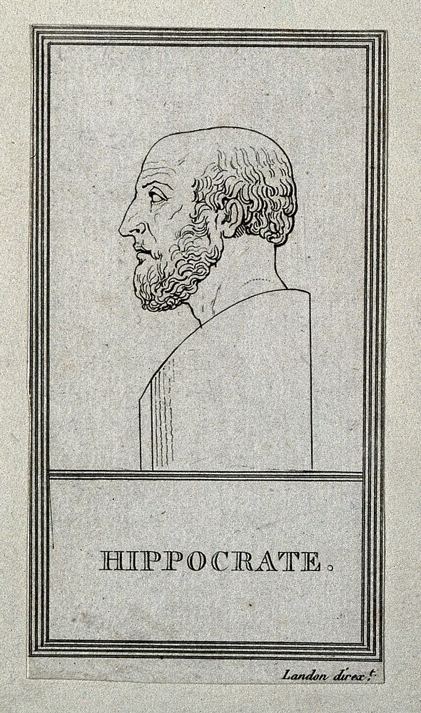Hippocrates. Line engraving. | Free Photo Illustration - rawpixel