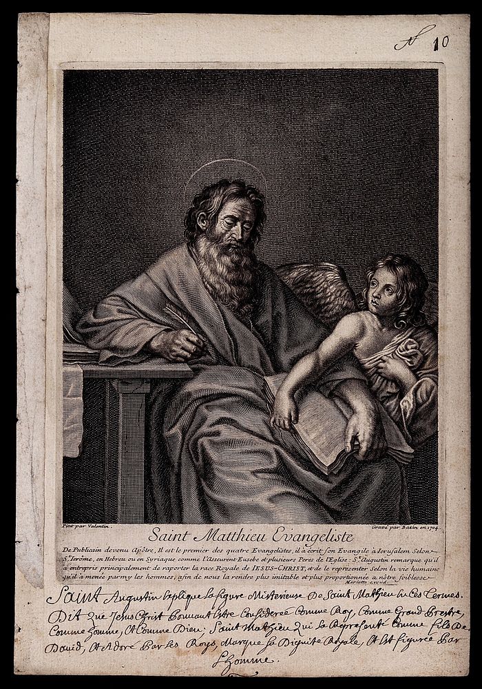 Saint Matthew. Line engraving N. | Free Photo Illustration - rawpixel