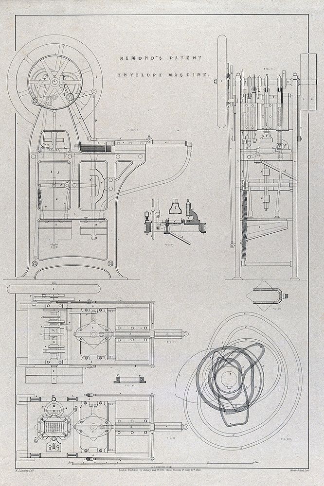 Remond's patent envelope machine / | Free Photo Illustration - rawpixel