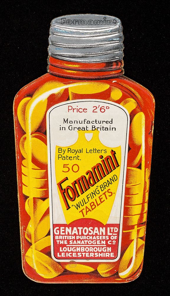 50 Formamint "Wulfing" brand tablets | Free Photo Illustration - rawpixel