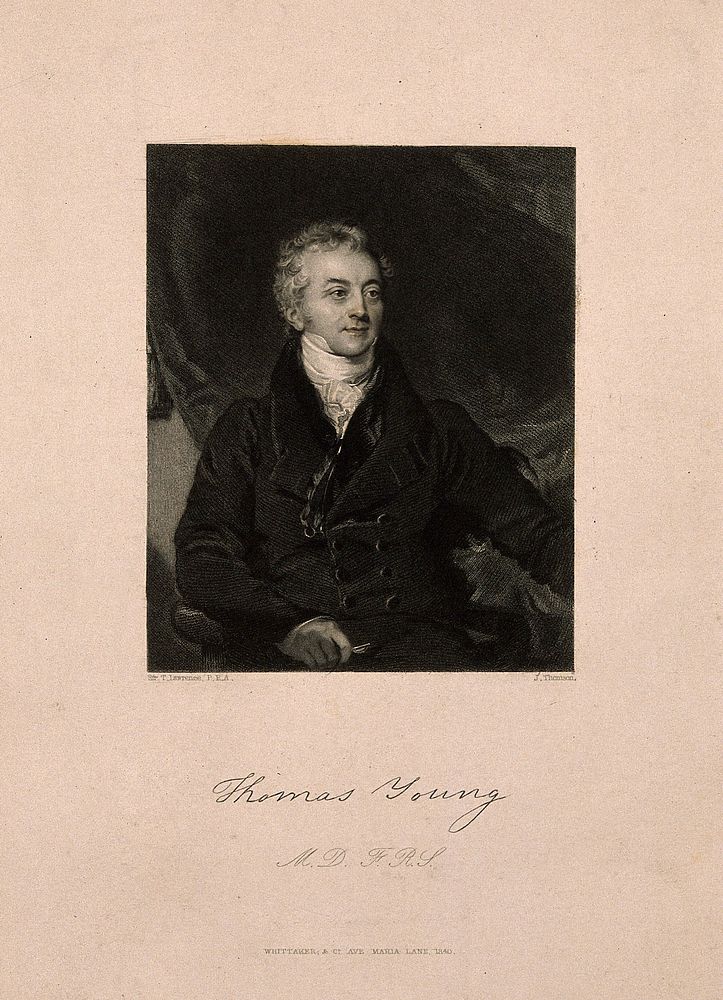 Thomas Young. Stipple engraving J. | Free Photo Illustration - rawpixel