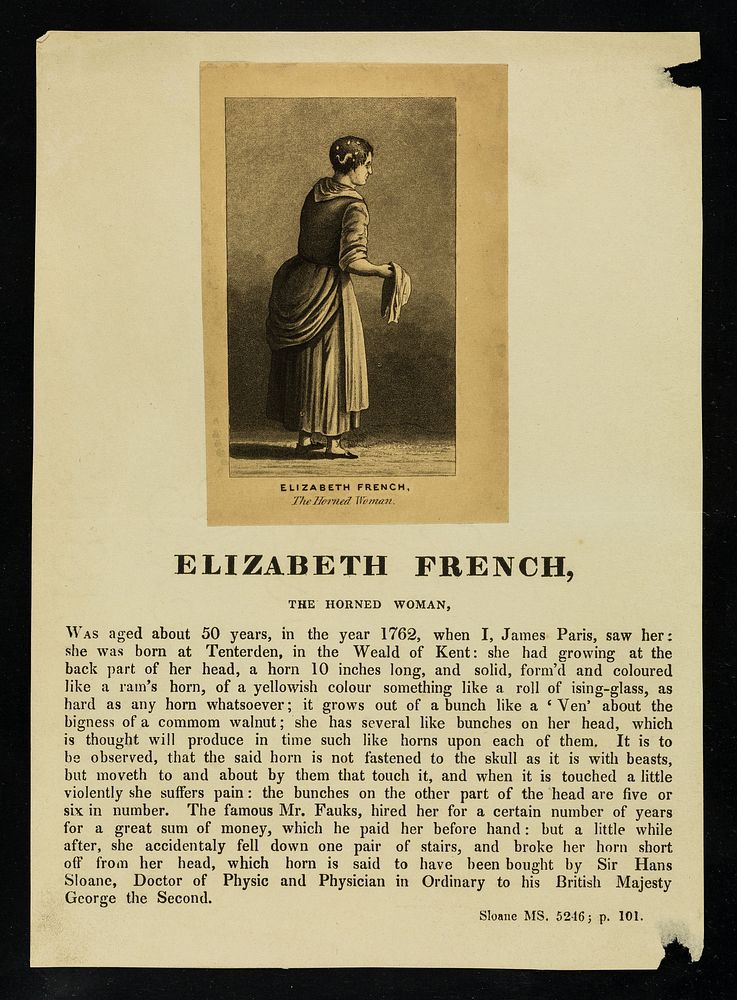 [Leaflet Elizabeth French, "The horned | Free Photo Illustration - rawpixel