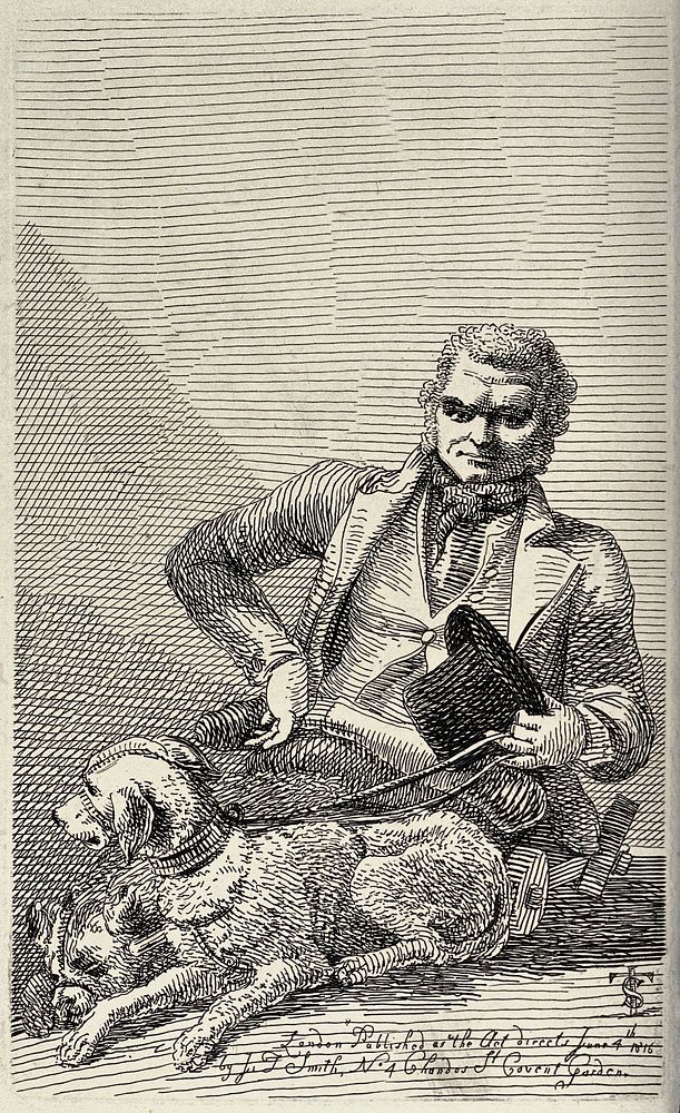 legless man sitting wooden cart, | Free Photo Illustration - rawpixel