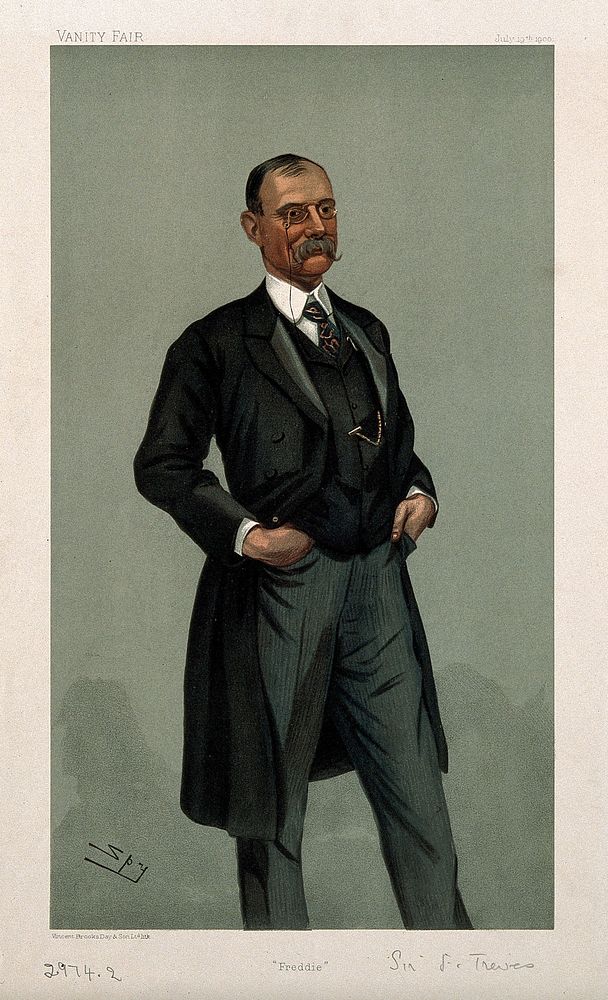 Sir Frederick Treves. Colour lithograph | Free Photo Illustration ...