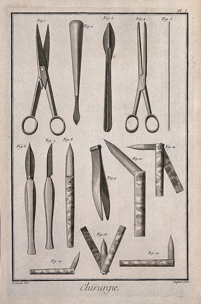 Surgery: an assortment surgical instruments, | Free Photo Illustration ...