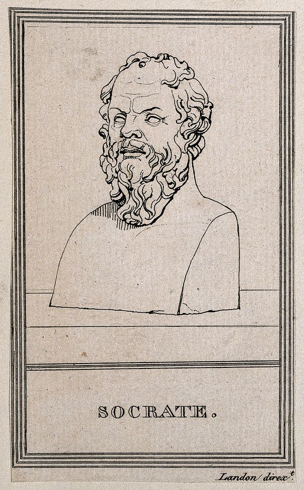 Socrates. Line engraving | Free Photo Illustration - rawpixel