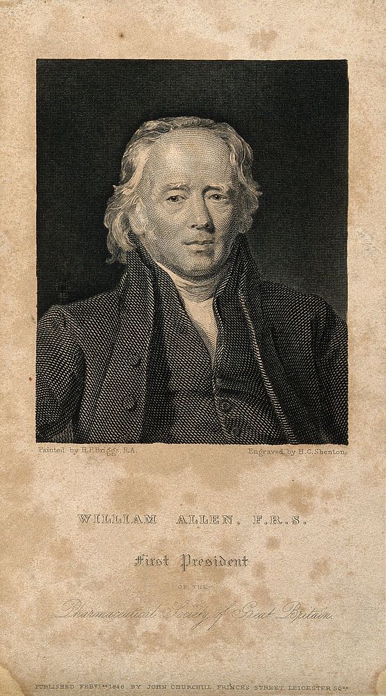 William Allen. Line engraving H | Free Photo Illustration - rawpixel