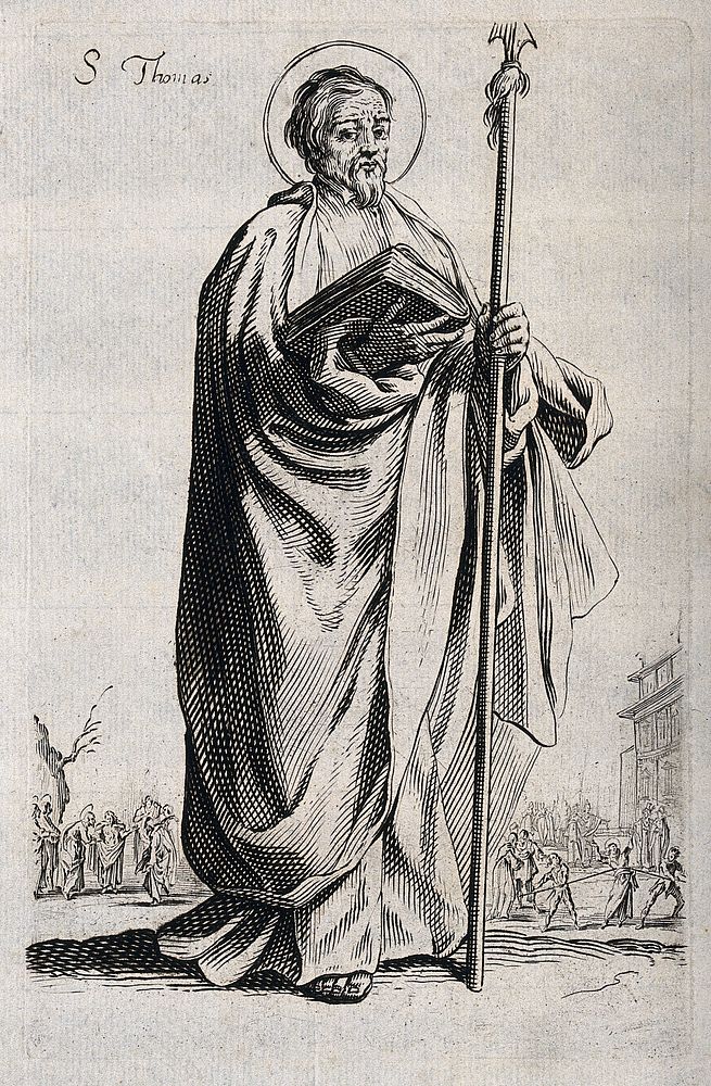 Saint Thomas. Engraving J. Callot. | Free Photo Illustration - rawpixel