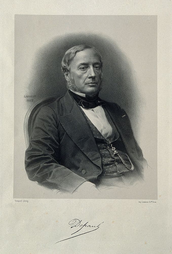 Jean-Anne-Henri Depaul. Lithograph J.B.A. Lafosse, | Free Photo ...