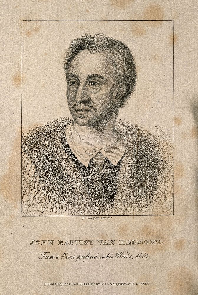 Jan Baptista van Helmont. Stipple | Free Photo Illustration - rawpixel