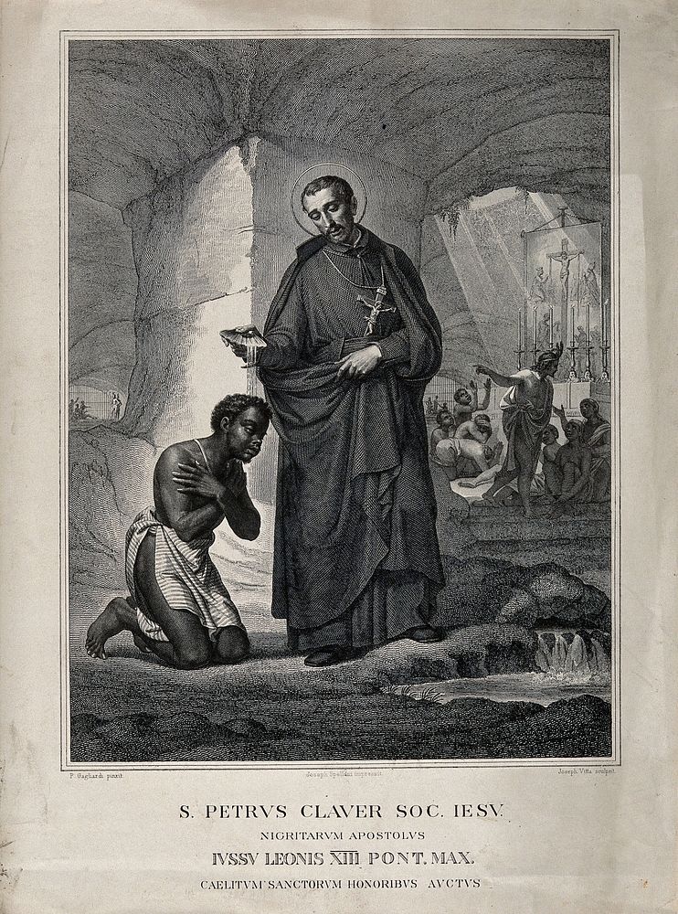 Saint Peter Claver. Engraving J. | Free Photo Illustration - rawpixel