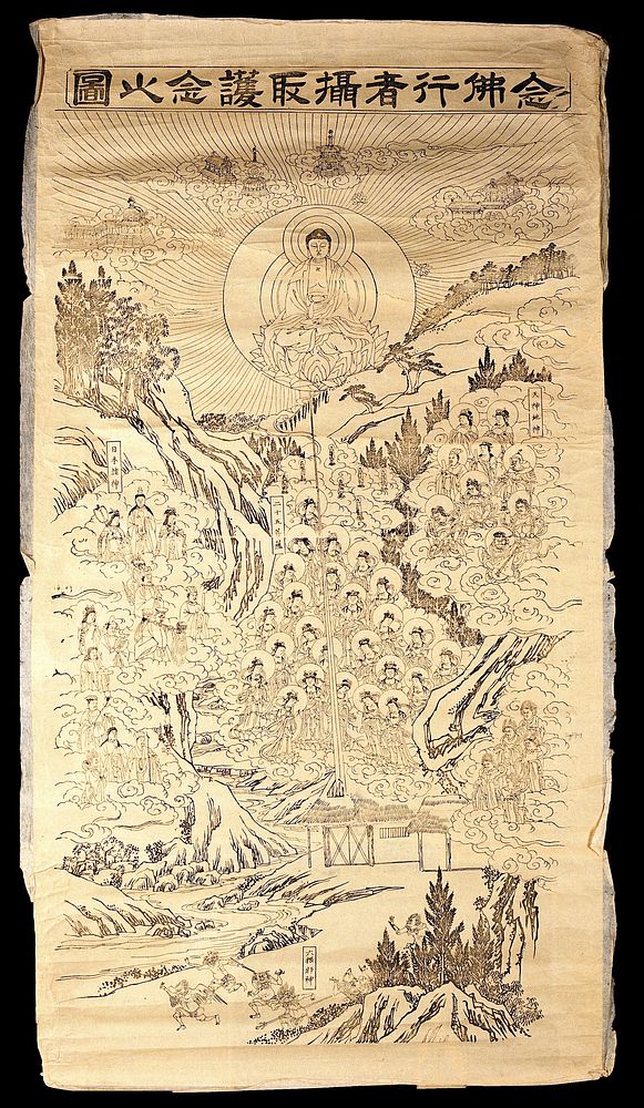 Buddha many devils other figures | Free Photo Illustration - rawpixel