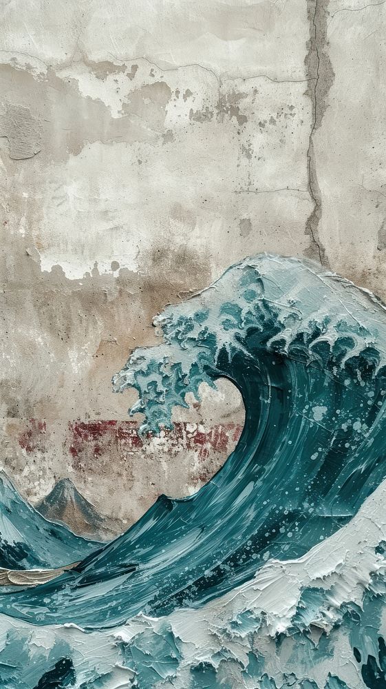 Ocean wave some paint it | Premium Photo - rawpixel