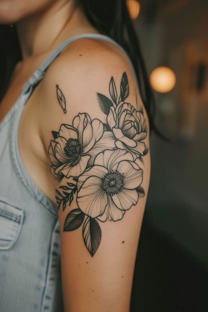 Photo female upper arm flower | Premium Photo - rawpixel