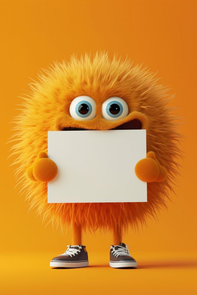 Simple fur ball character anthropomorphic | Premium Photo Illustration ...